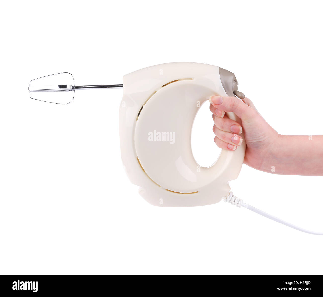 hand holds Electric mixer Stock Photo - Alamy