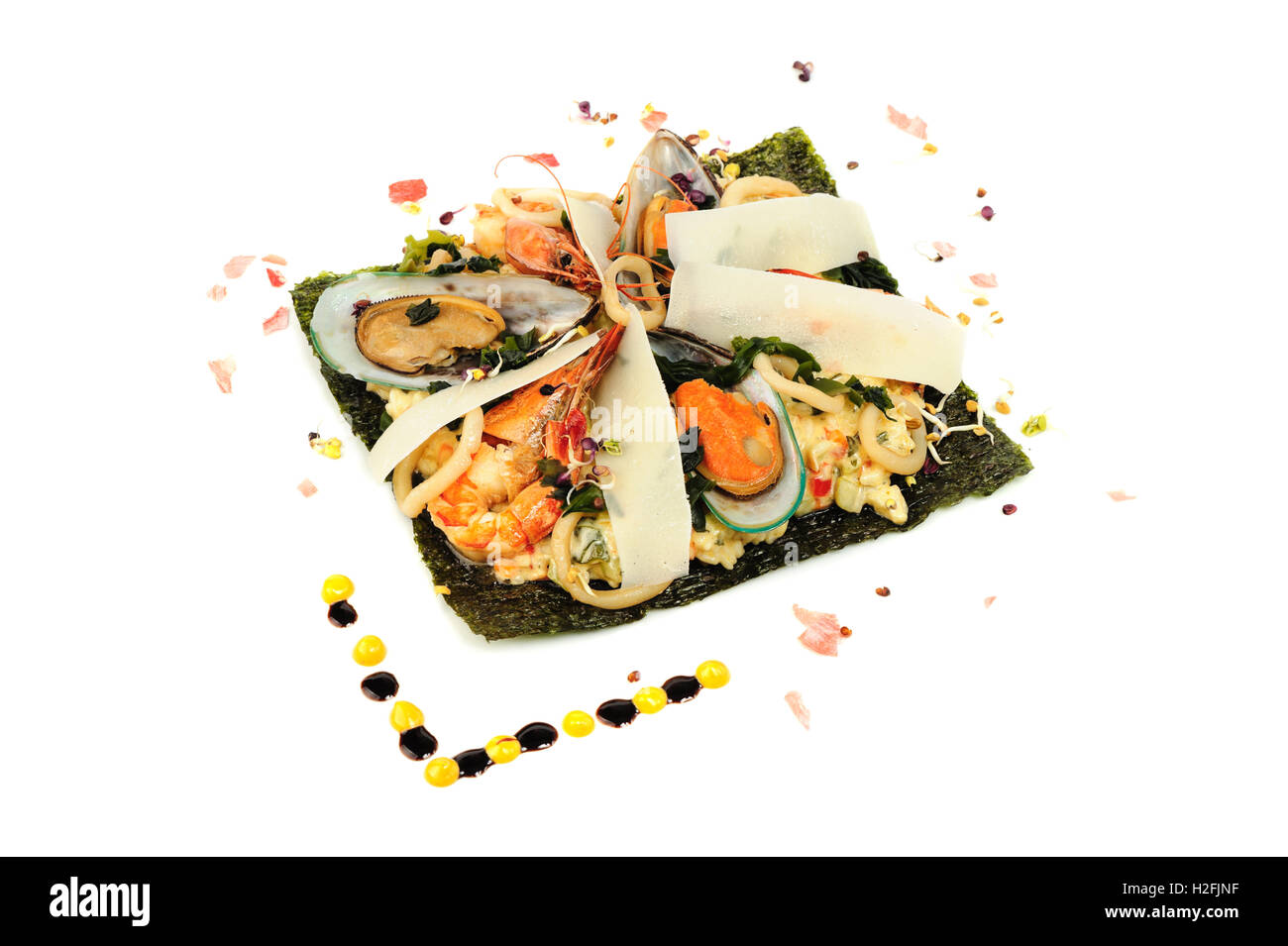 Risotto with seafood Stock Photo - Alamy