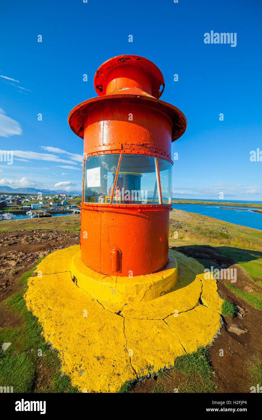 lighthouse in iceland Stock Photo - Alamy