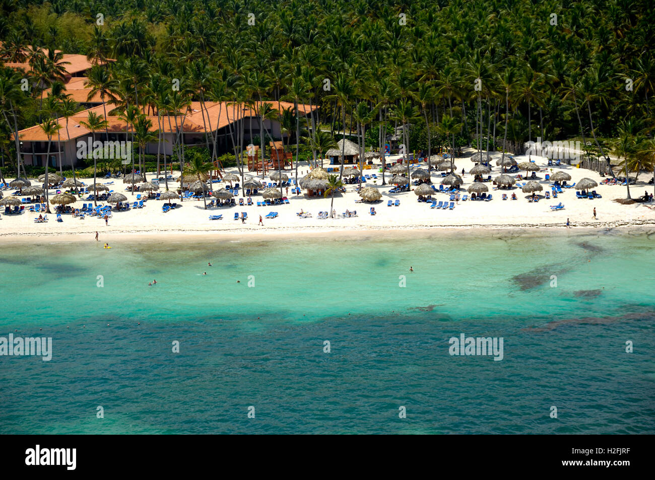 Exotic beach from above Stock Photo - Alamy