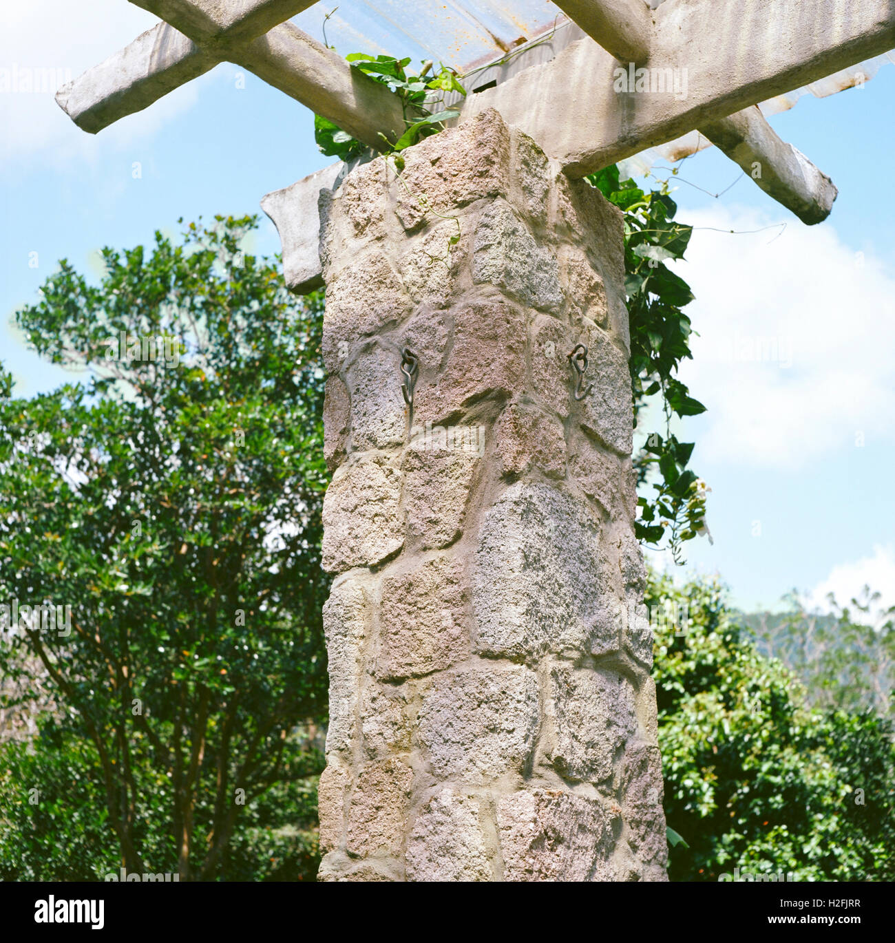 House home column detail hi-res stock photography and images - Alamy