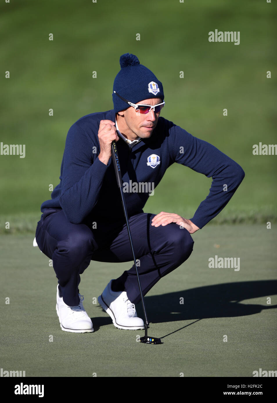 Europe's Rafael Cabrera-Bello during a practice session ahead of the ...