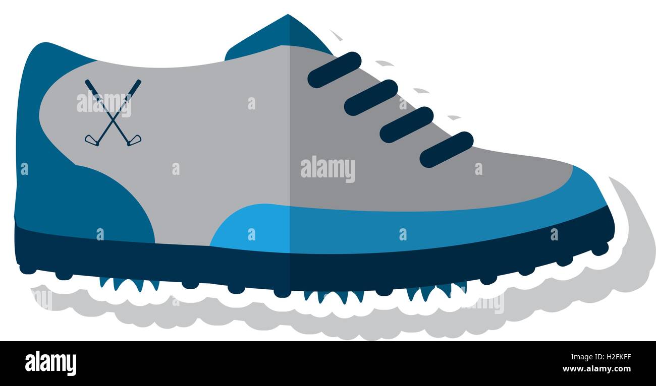 Shoe of golf sport design Stock Vector Image & Art - Alamy