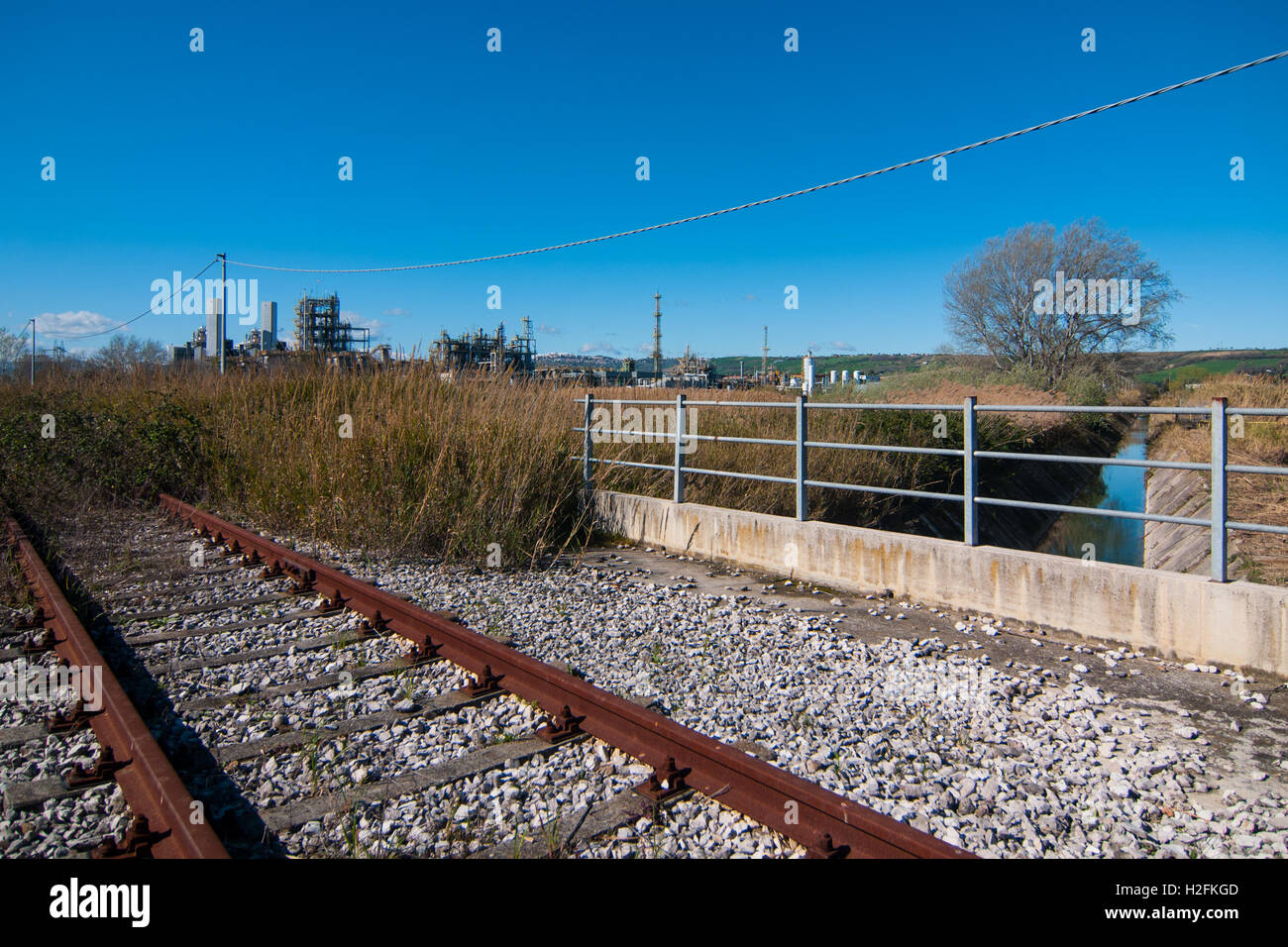 A power station in Termoli, south of Italy Stock Photo - Alamy