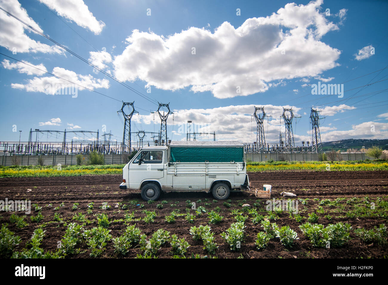 A power station in Termoli, south of Italy Stock Photo - Alamy