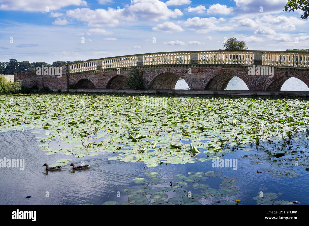 Dam bridge over the lake by Lancelot "Capability" Brown, 1782, Burton ...