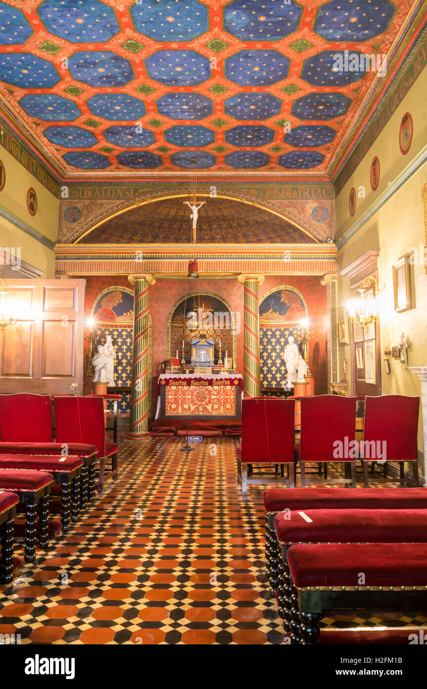 Gothic revival Catholic chapel, Burton Constable Hall, Skirlaugh, East ...