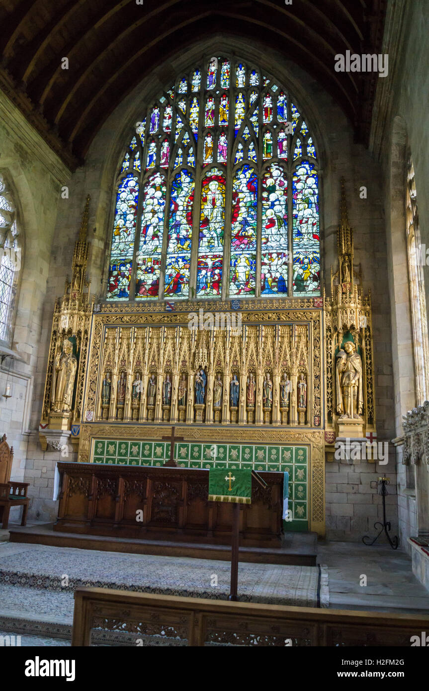 East window ofSt. Patrick's Church, Patrington, East Riding, Yorkshire ...