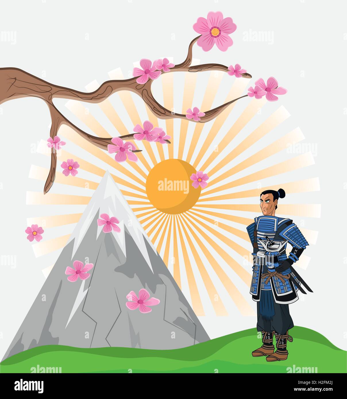 Samurai man cartoon design Stock Vector Image & Art - Alamy