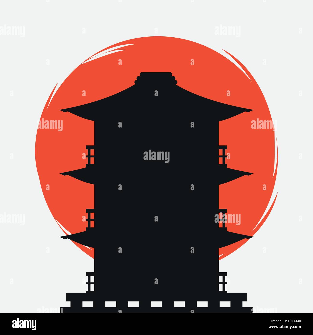Building and architecture of Japan design Stock Vector Image & Art - Alamy