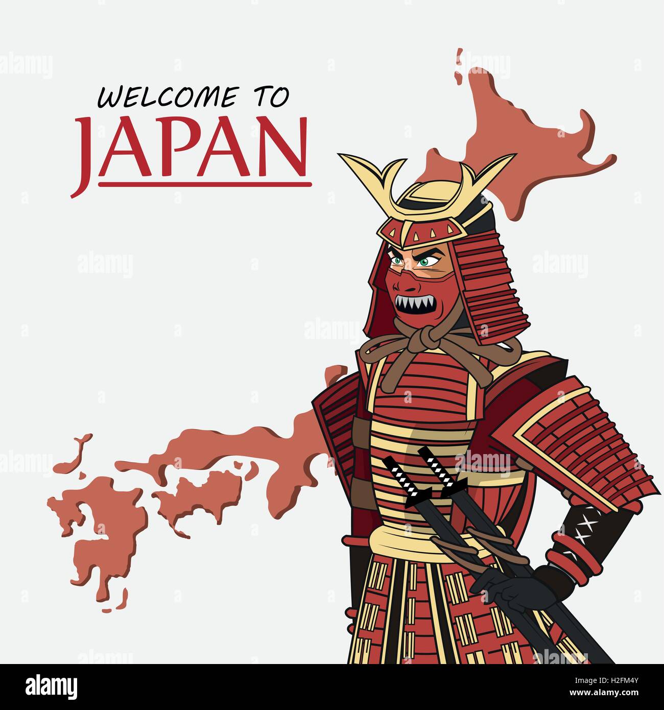 Samurai man cartoon design Stock Vector Image & Art - Alamy