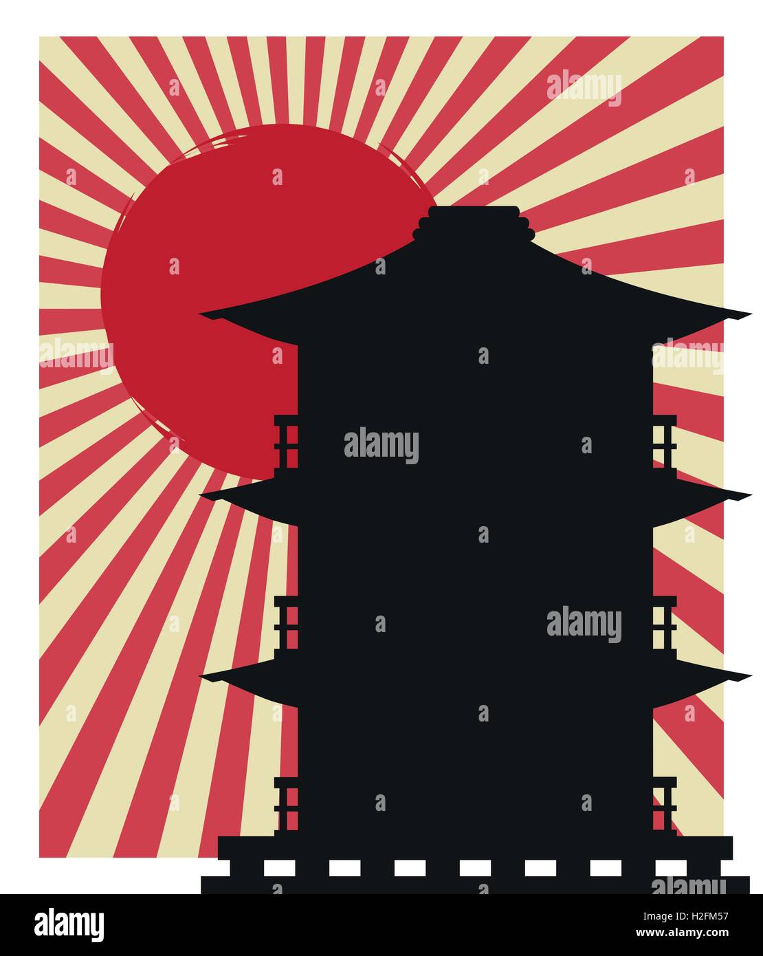 Building and architecture of Japan design Stock Vector Image & Art - Alamy