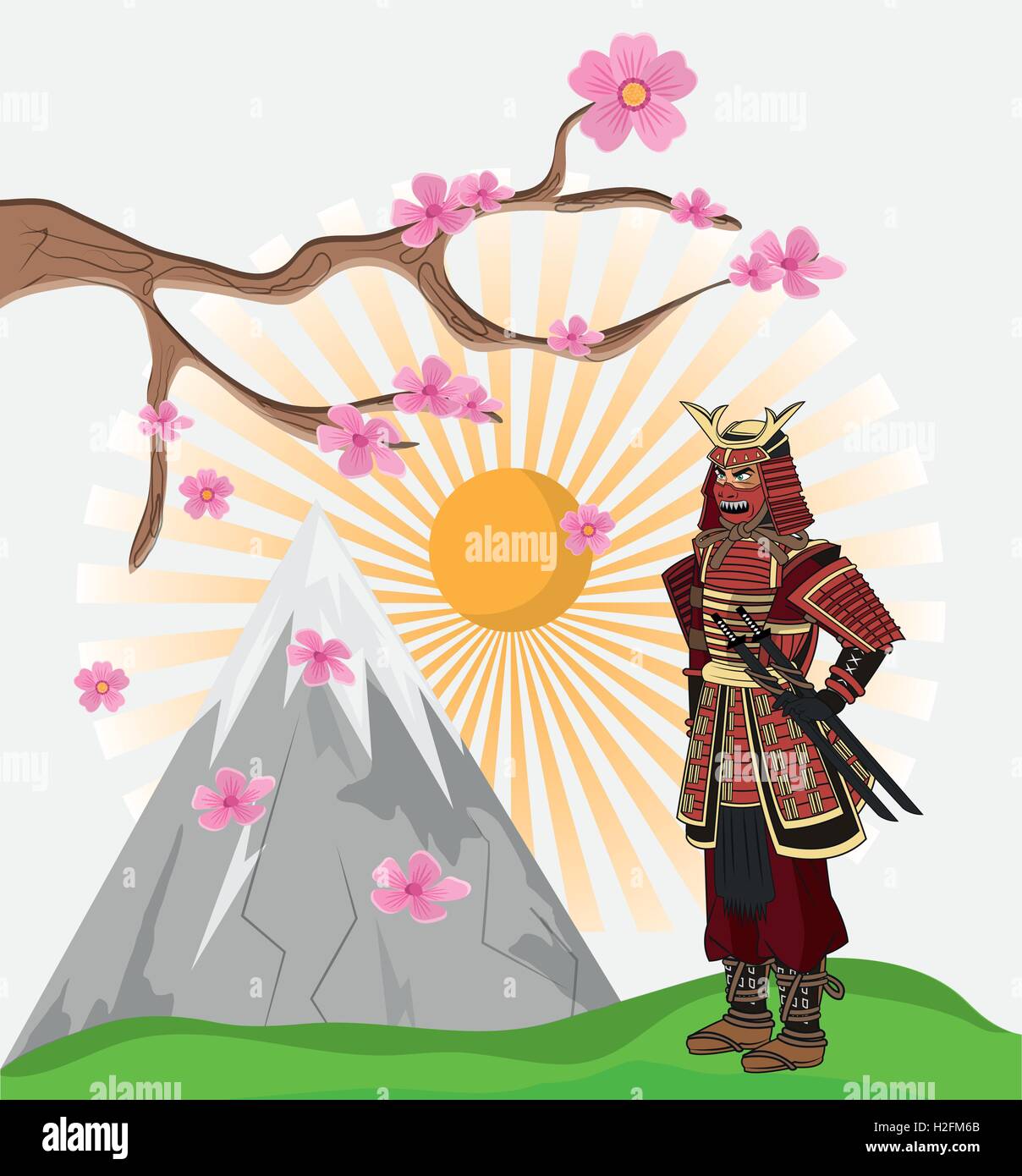Samurai man cartoon design Stock Vector Image & Art - Alamy