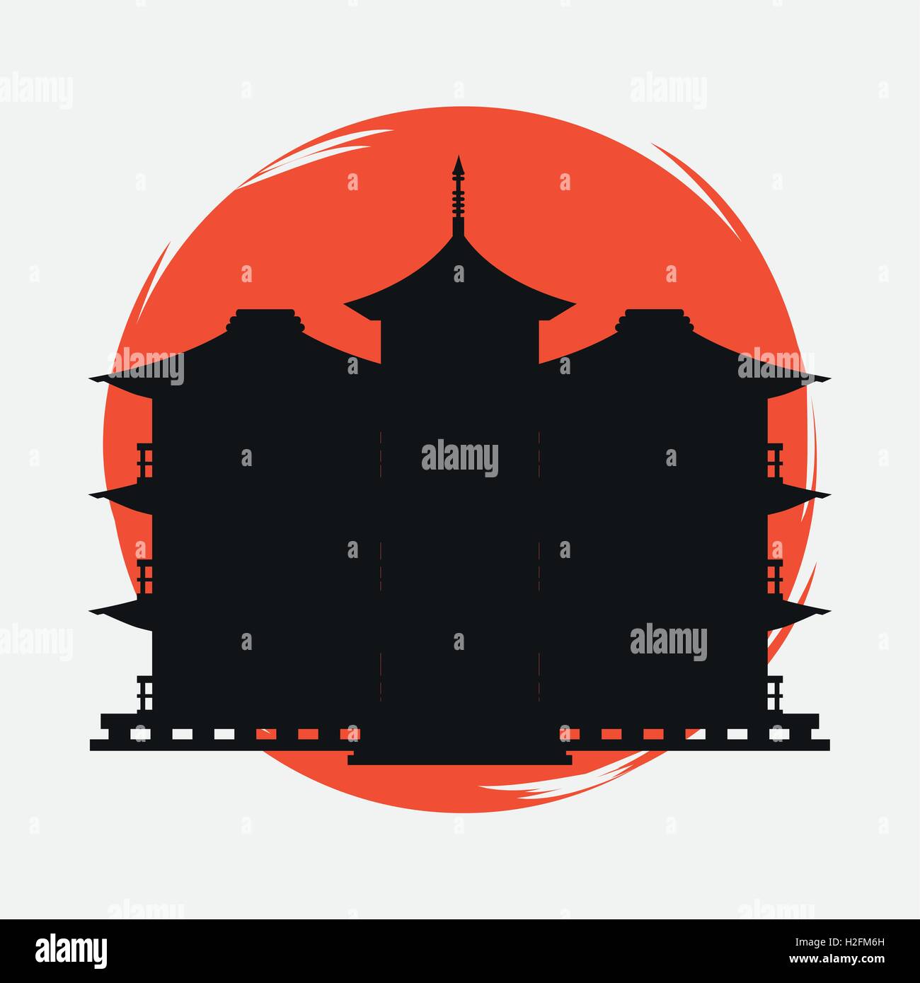 Building and architecture of Japan design Stock Vector Image & Art - Alamy
