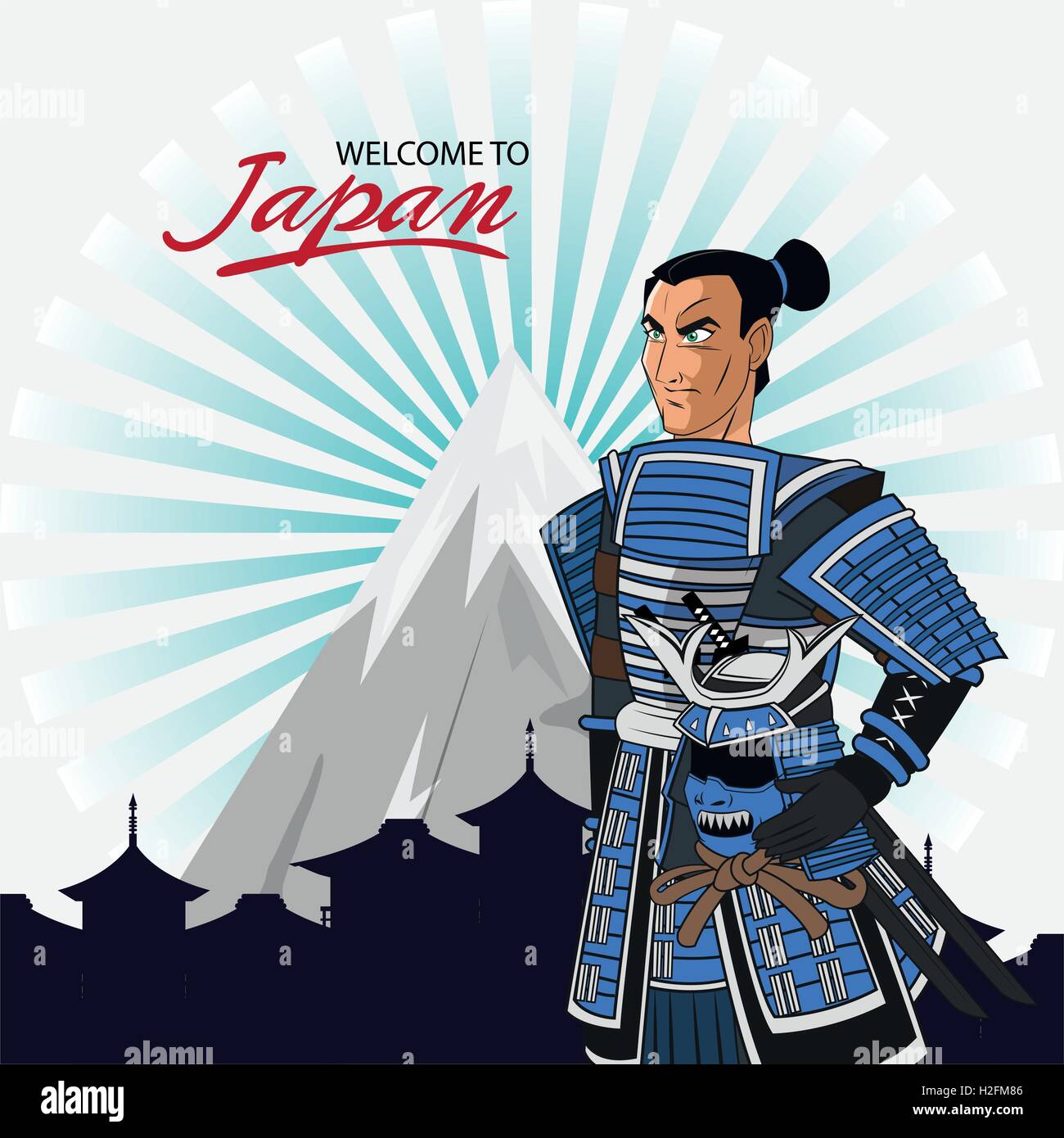 Samurai man cartoon design Stock Vector Image & Art - Alamy