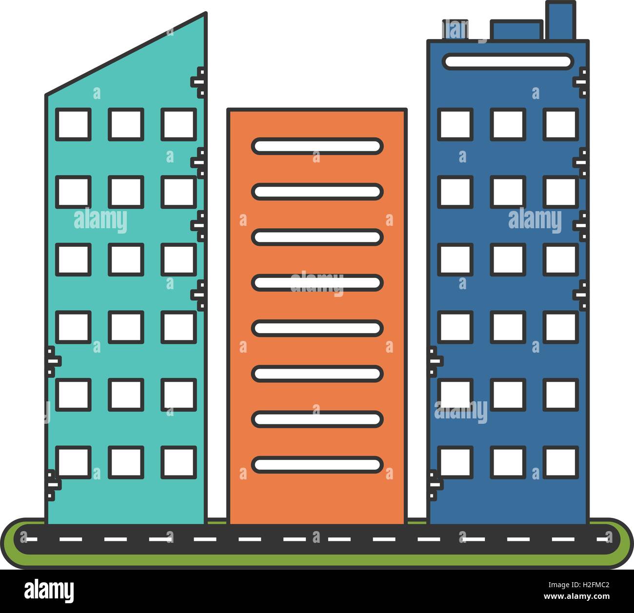 Isolated building with windows design Stock Vector Image & Art - Alamy