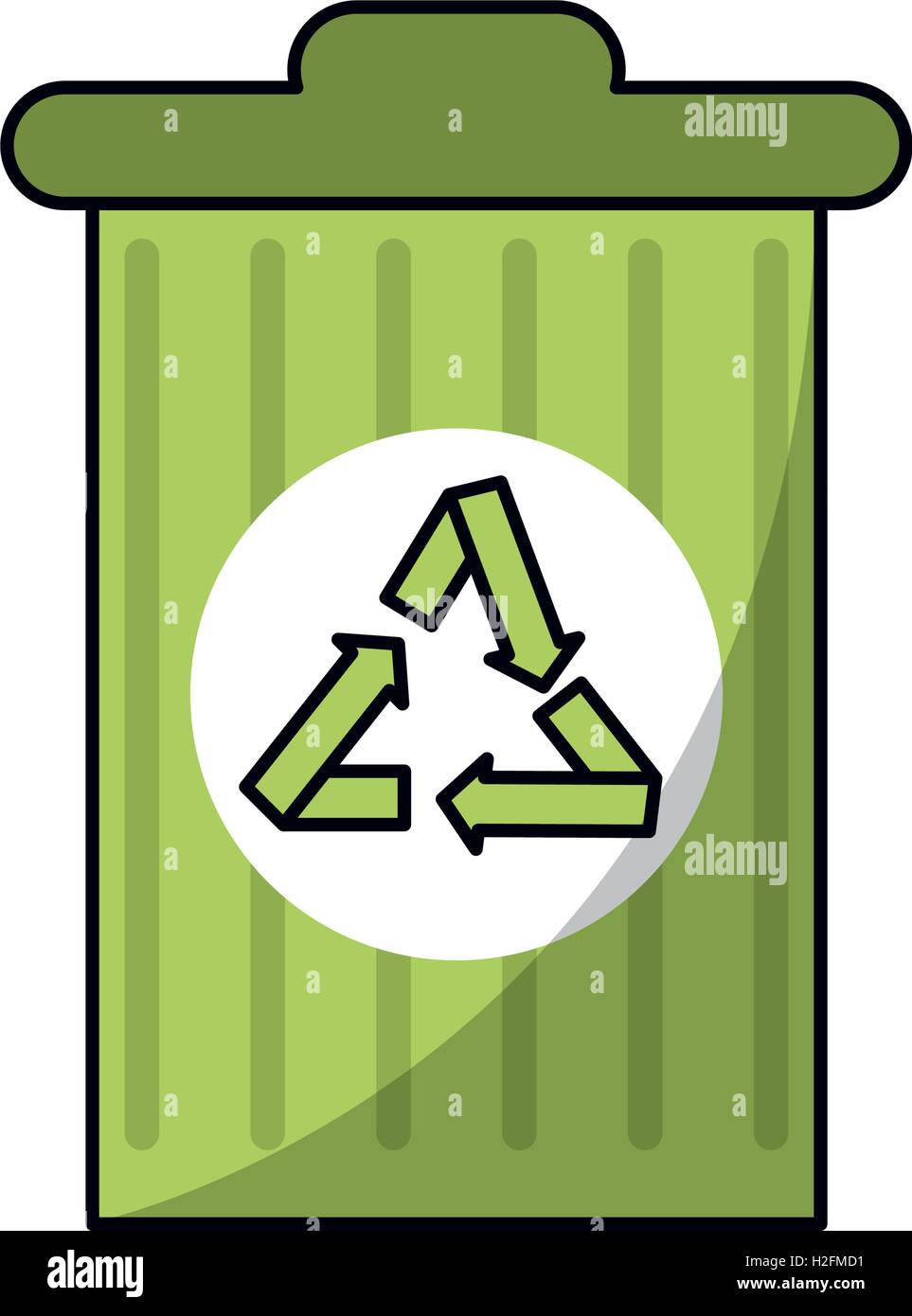 Isolated trash with recycle design Stock Vector Image & Art - Alamy