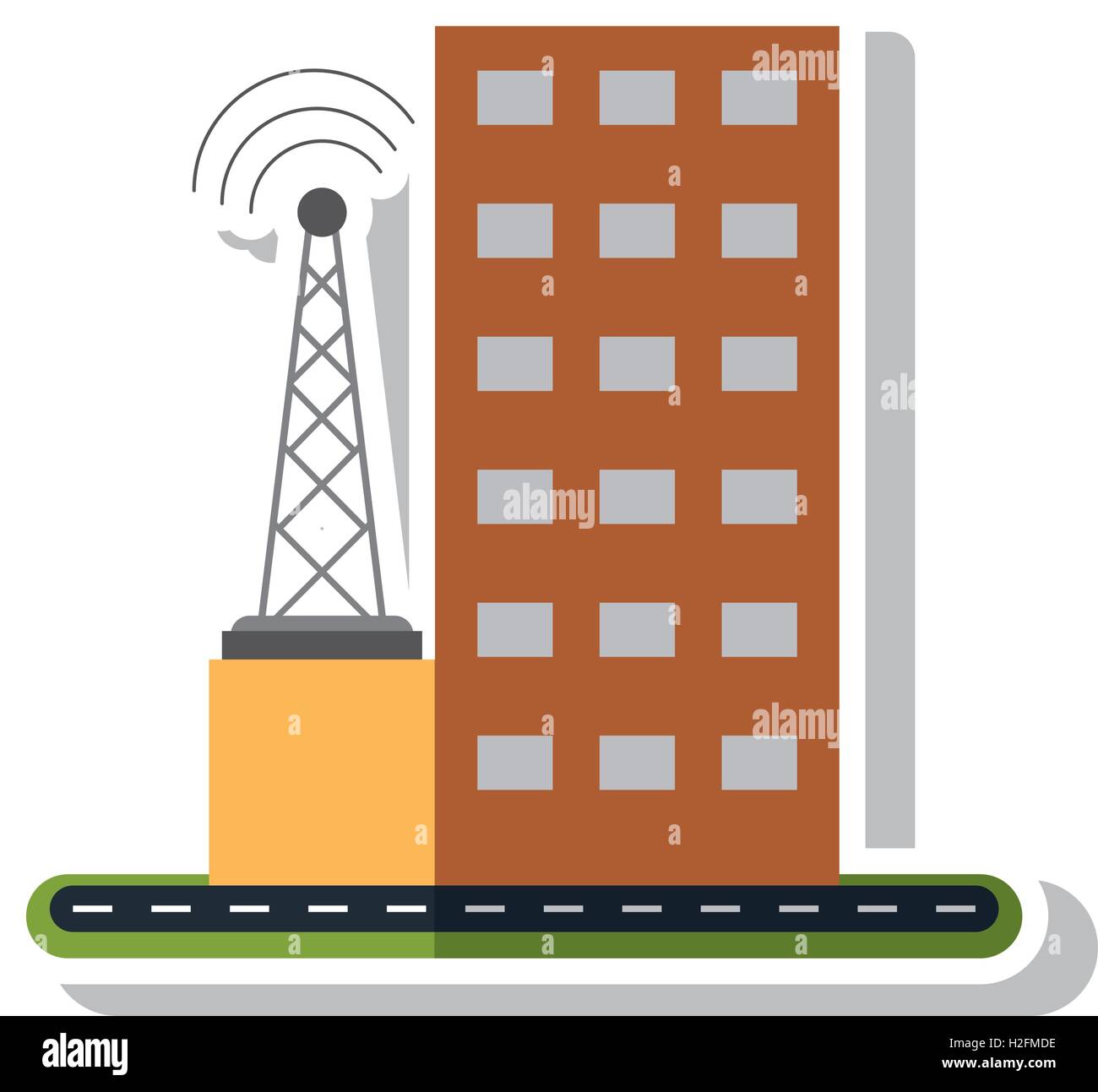 Isolated building with windows design Stock Vector Image & Art - Alamy