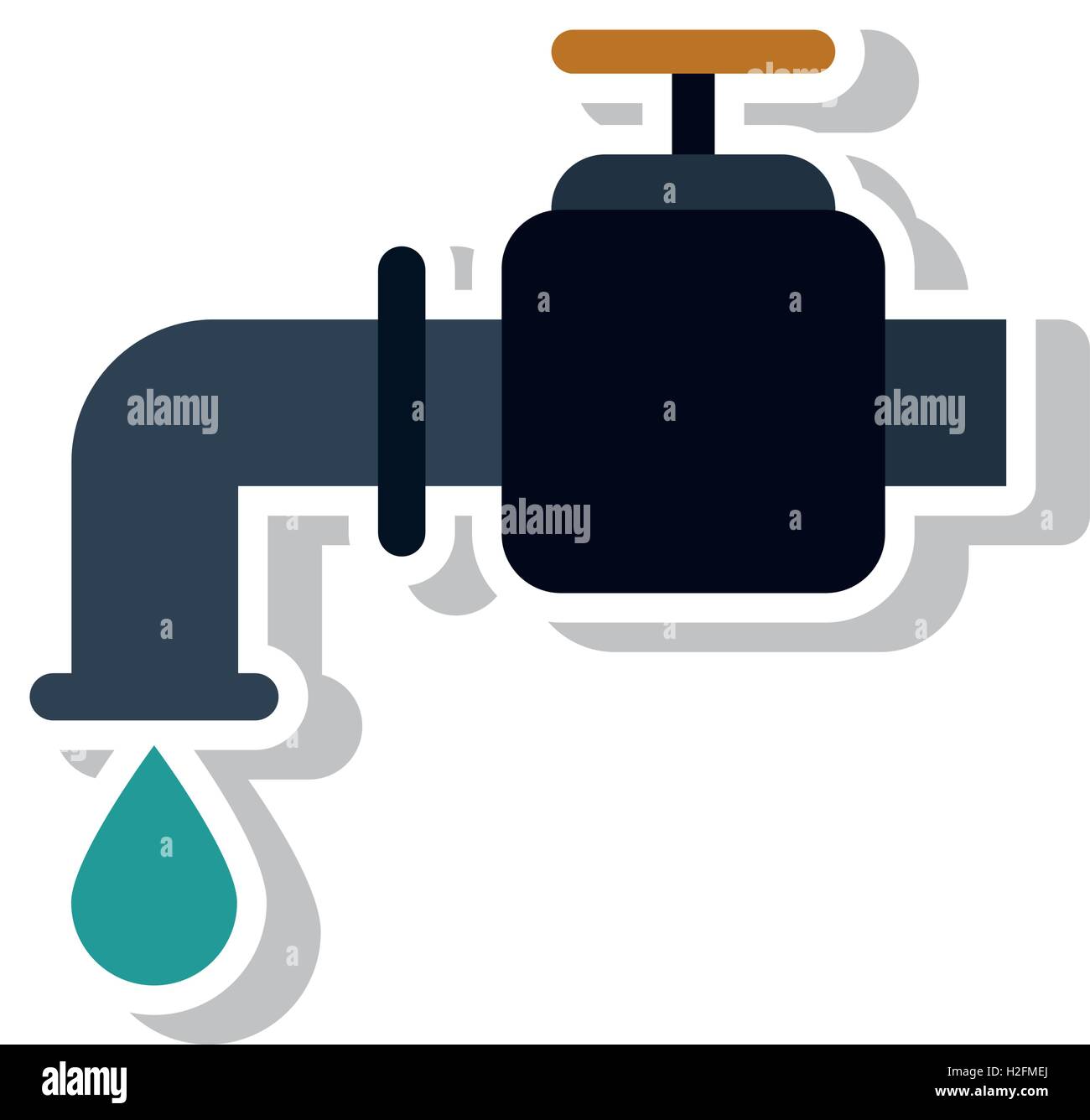 Isolated tap with water drop design Stock Vector Image & Art - Alamy