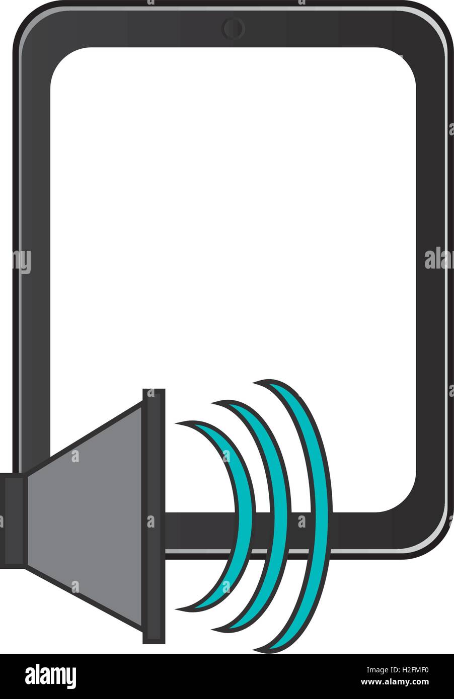 modern cellphone and speaker icon Stock Vector Image & Art - Alamy