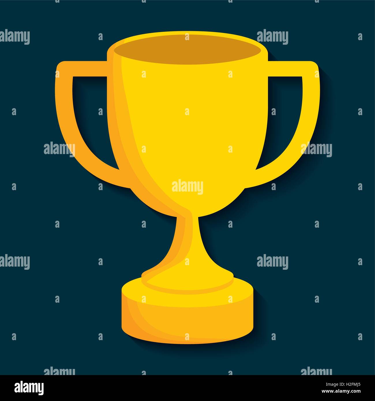 Gold trophy cup design Stock Vector Image & Art - Alamy