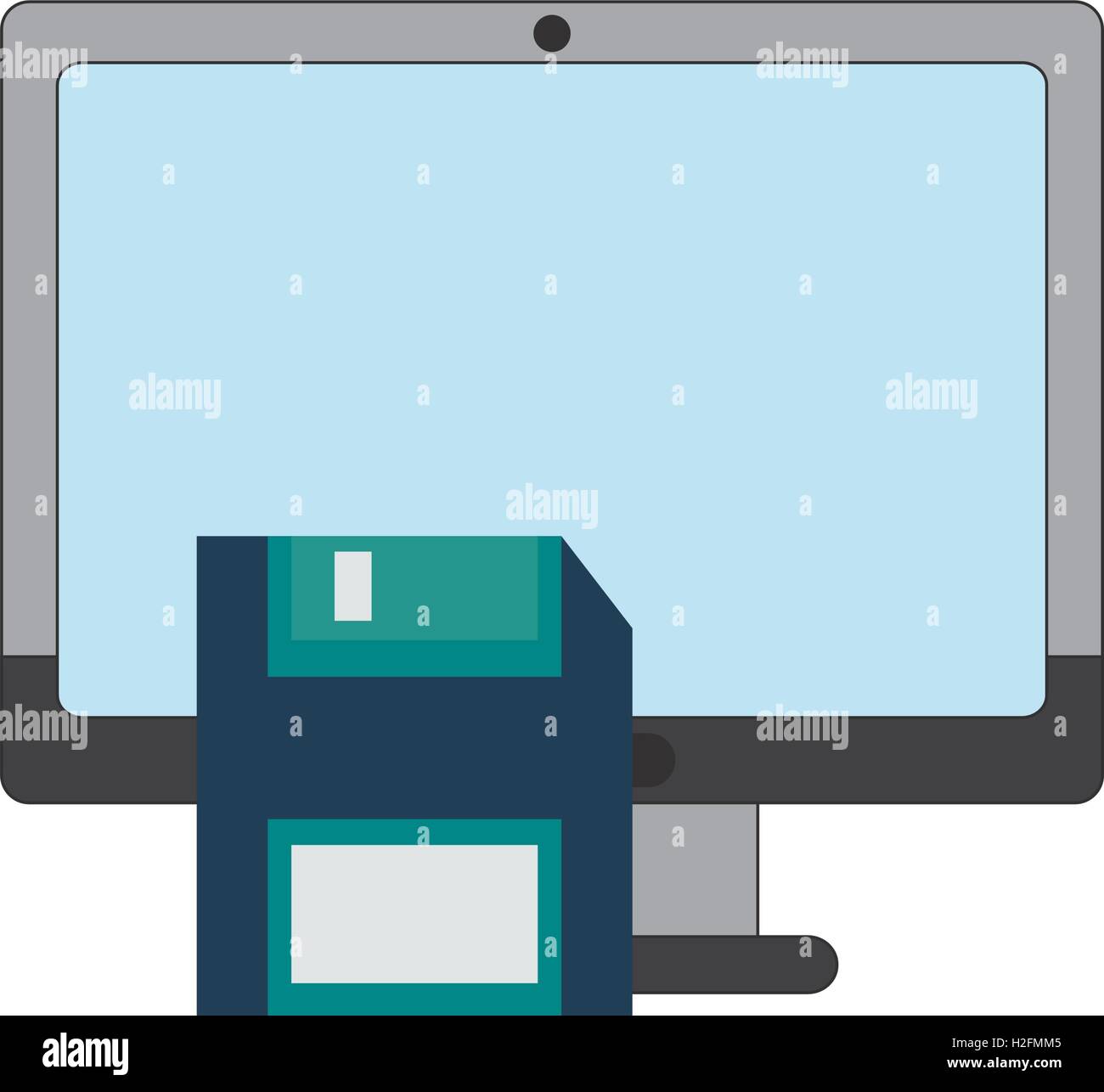 Disk monitor Stock Vector Images - Alamy