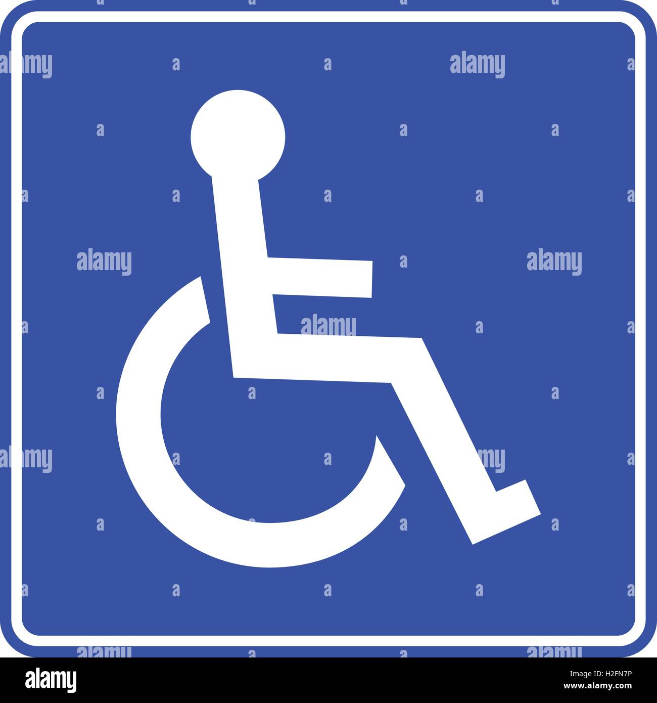 Reserved parking sign with handicap symbol, handicap reserved parking ...