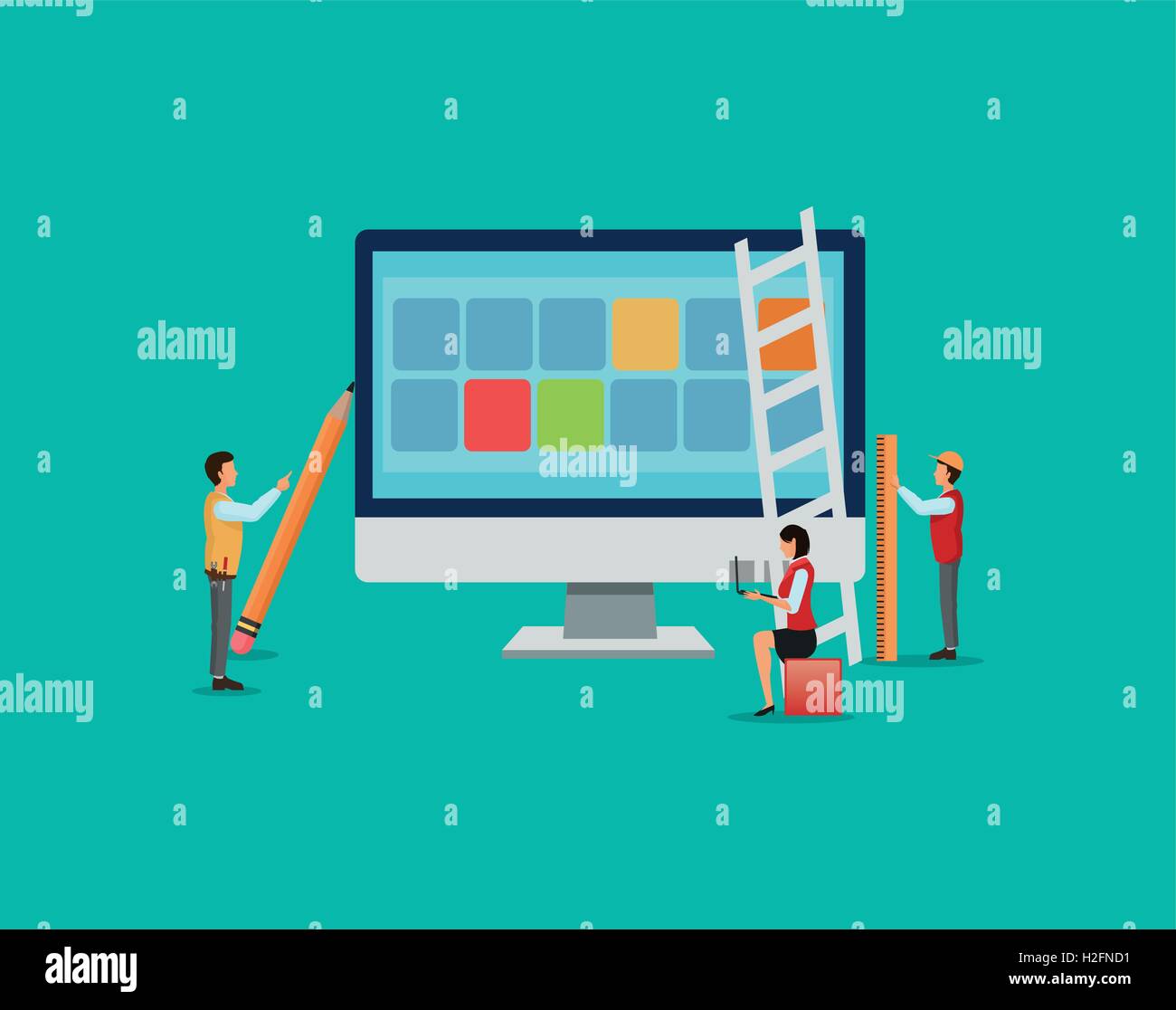 teamwork related icons image Stock Vector Image & Art - Alamy