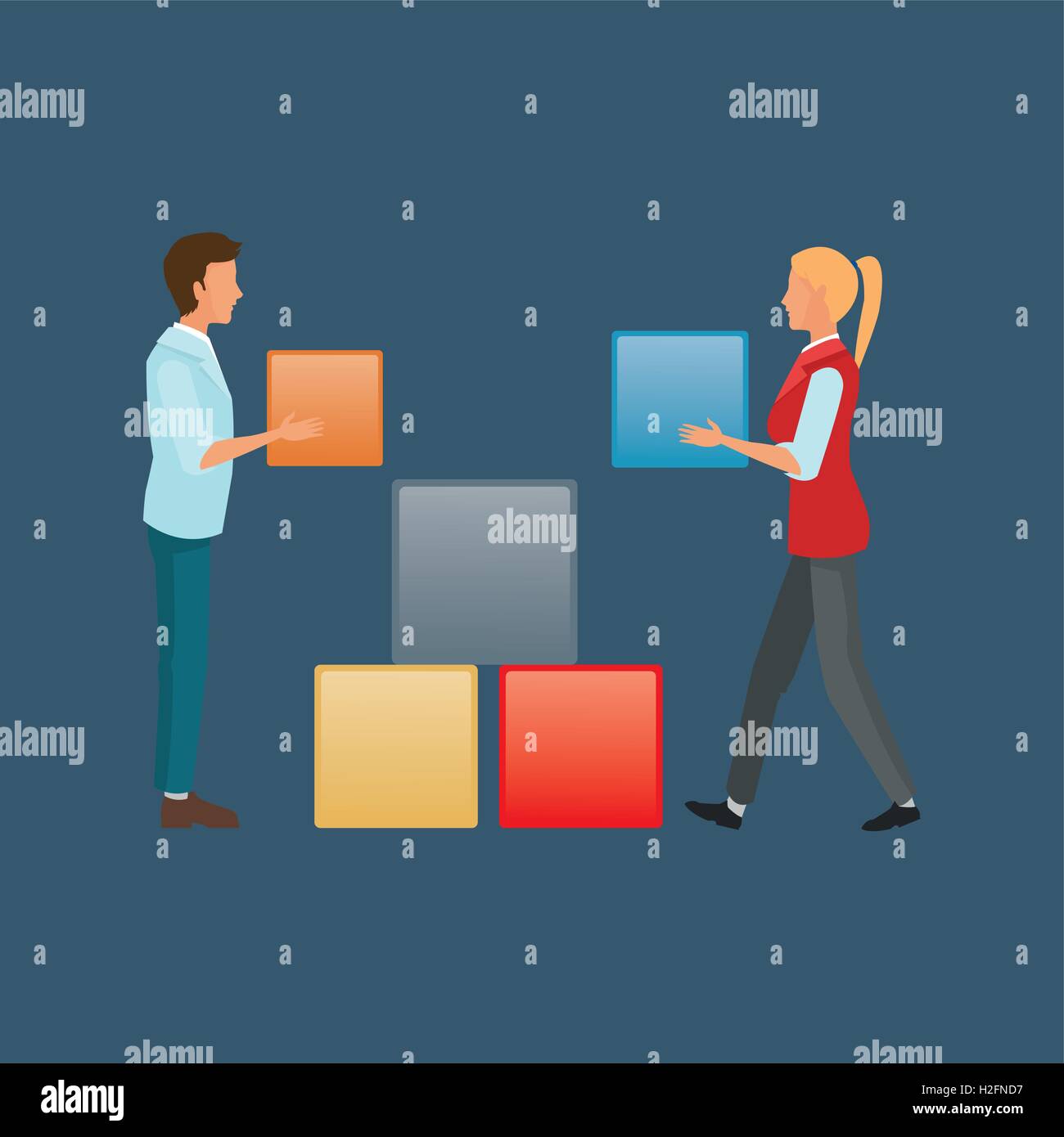 teamwork related icons image Stock Vector Image & Art - Alamy