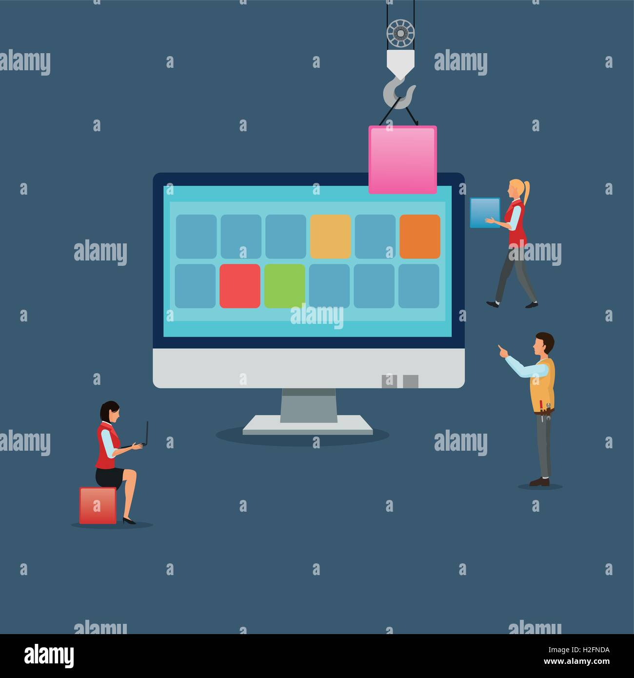 teamwork related icons image Stock Vector Image & Art - Alamy