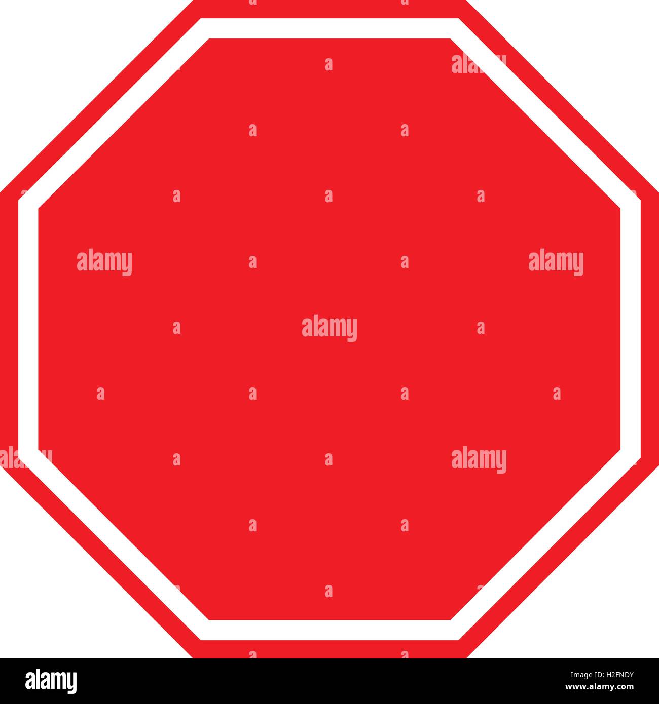 Blank stop sign, vector illustration Stock Vector Image & Art - Alamy