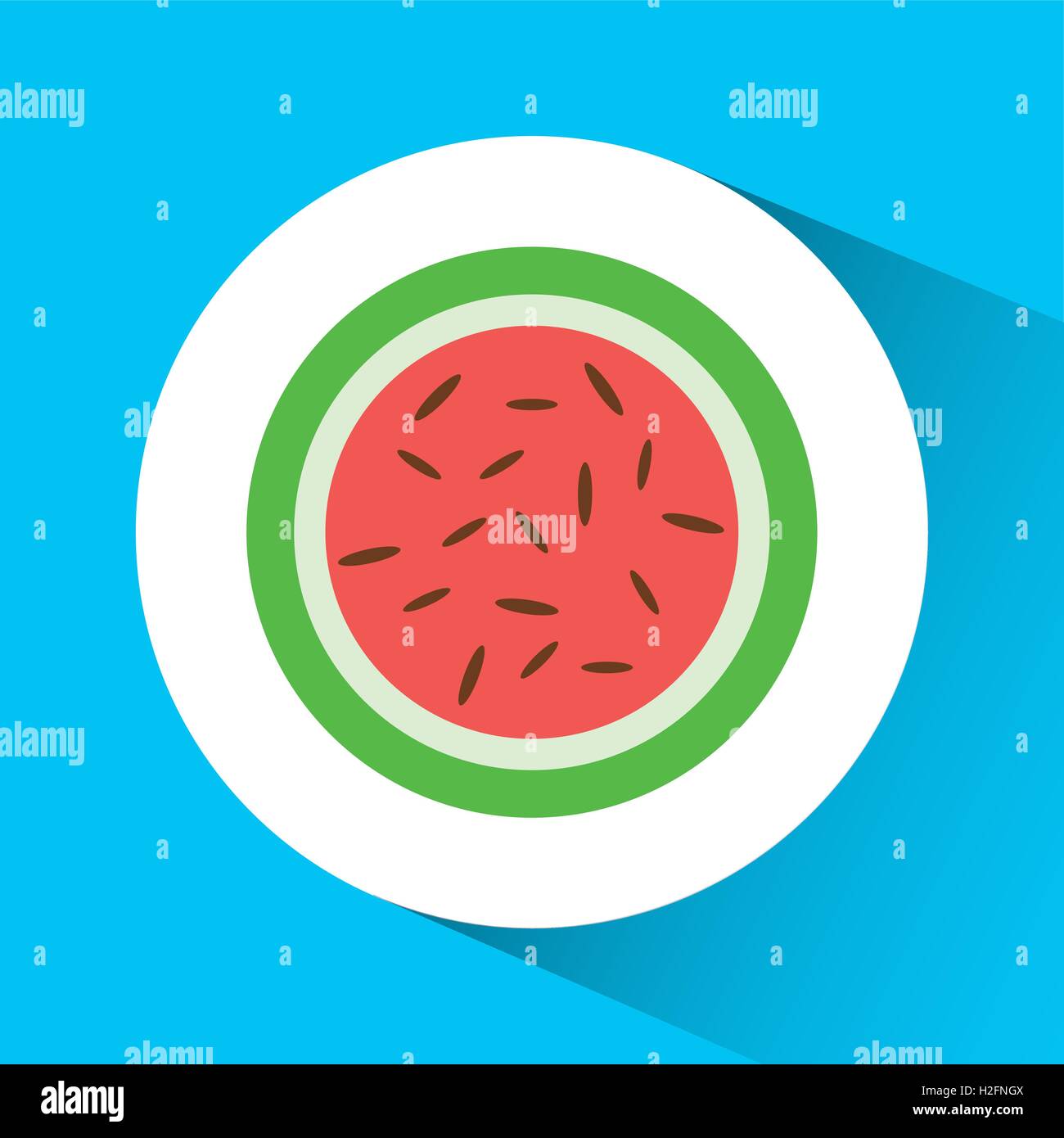 Watermelon inside circle design Stock Vector Image & Art - Alamy