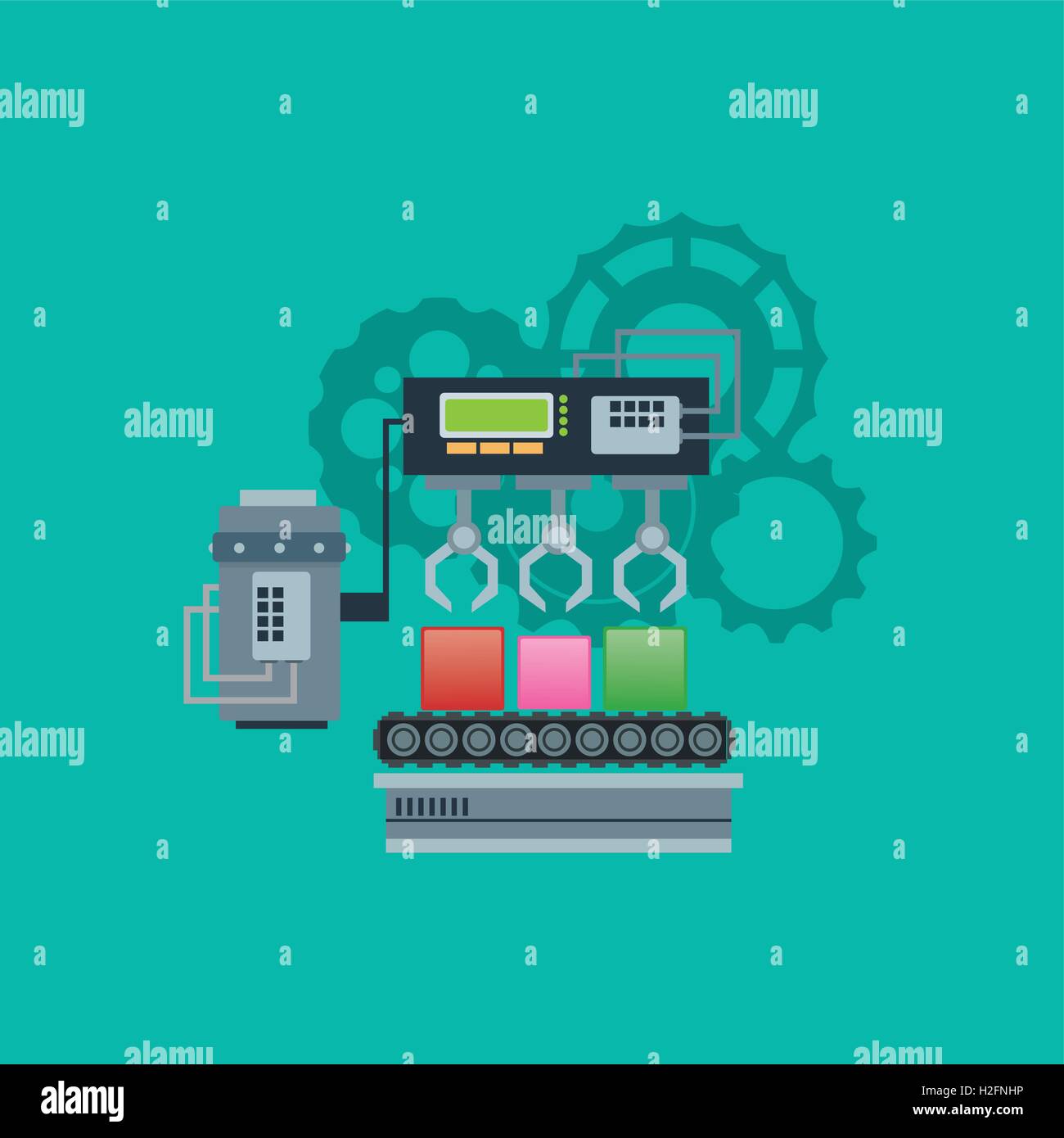 Automatic gears Stock Vector Images - Alamy
