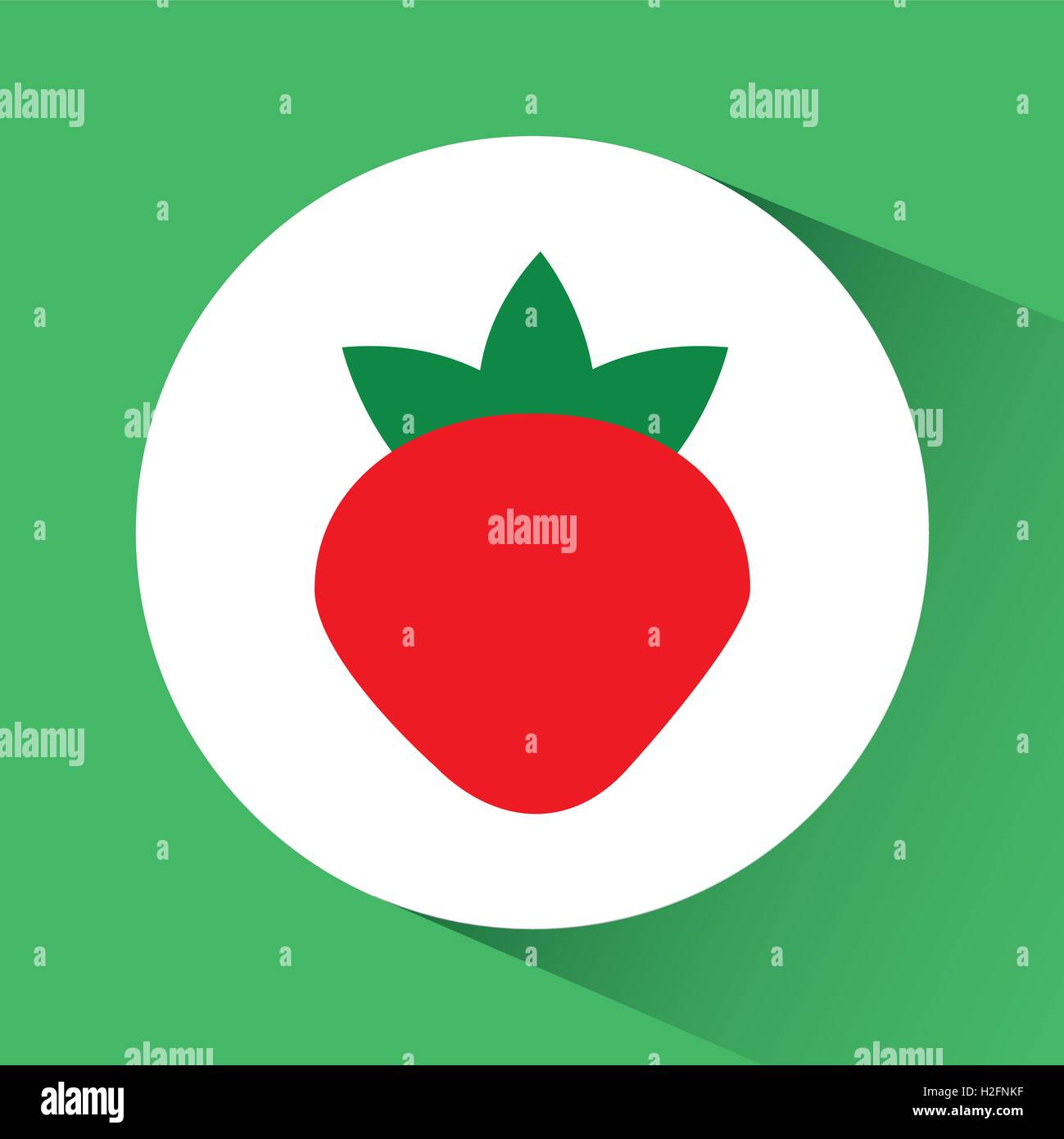 Strawberry inside circle design Stock Vector Image & Art - Alamy
