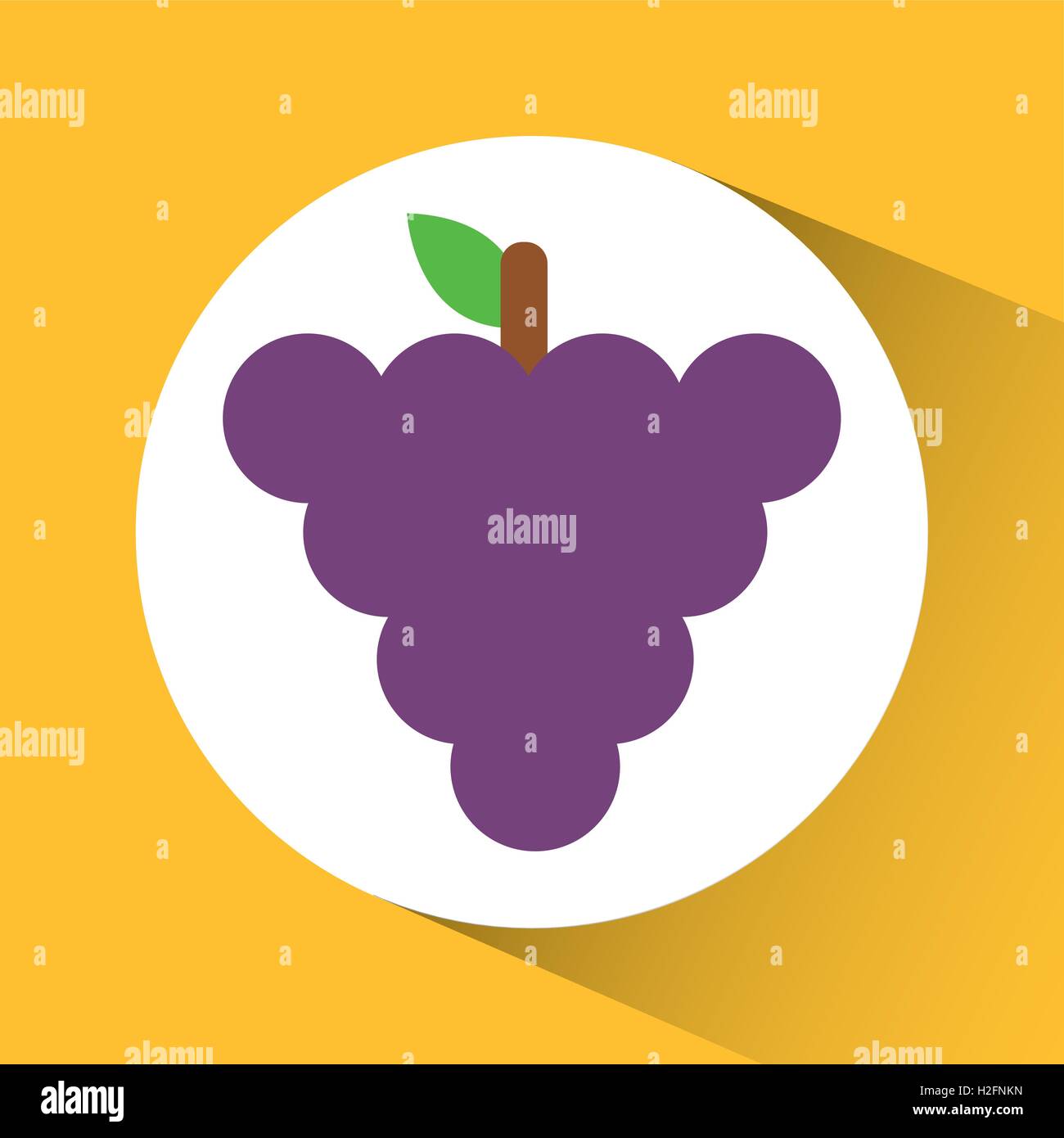 grapes inside circle design Stock Vector Image & Art - Alamy