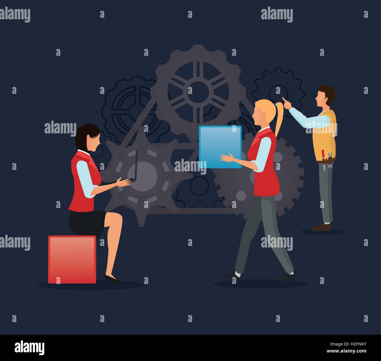 teamwork related icons image Stock Vector Image & Art - Alamy