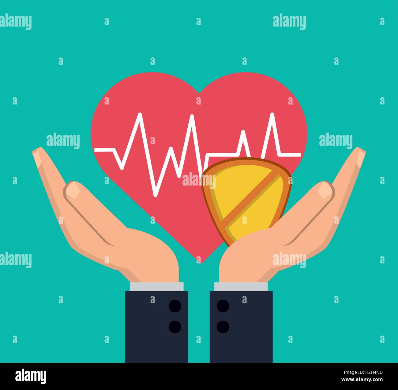 health insurance related icons image Stock Vector Image & Art - Alamy