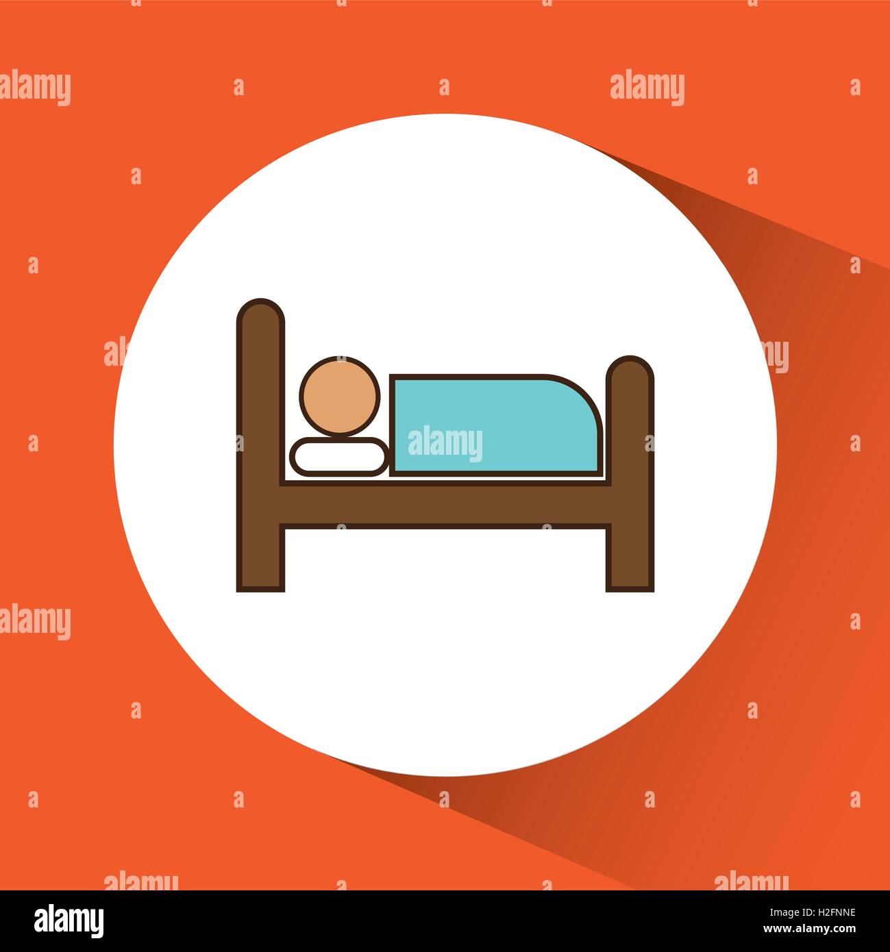 Bed and room of hotel service design Stock Vector Image & Art - Alamy