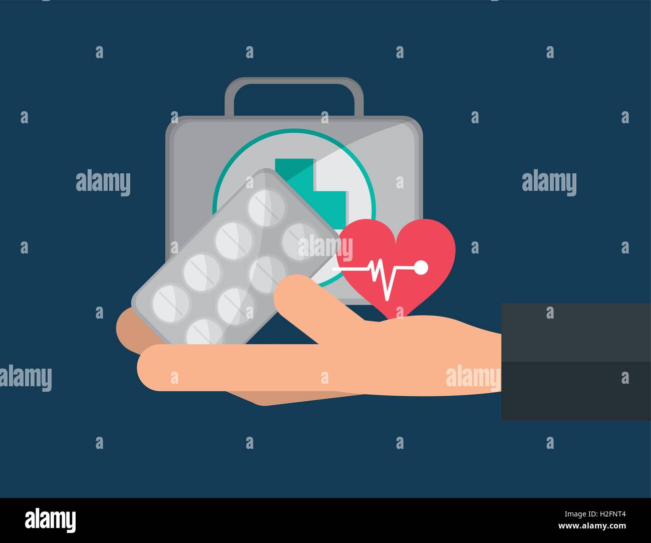 health insurance related icons image Stock Vector Image & Art - Alamy