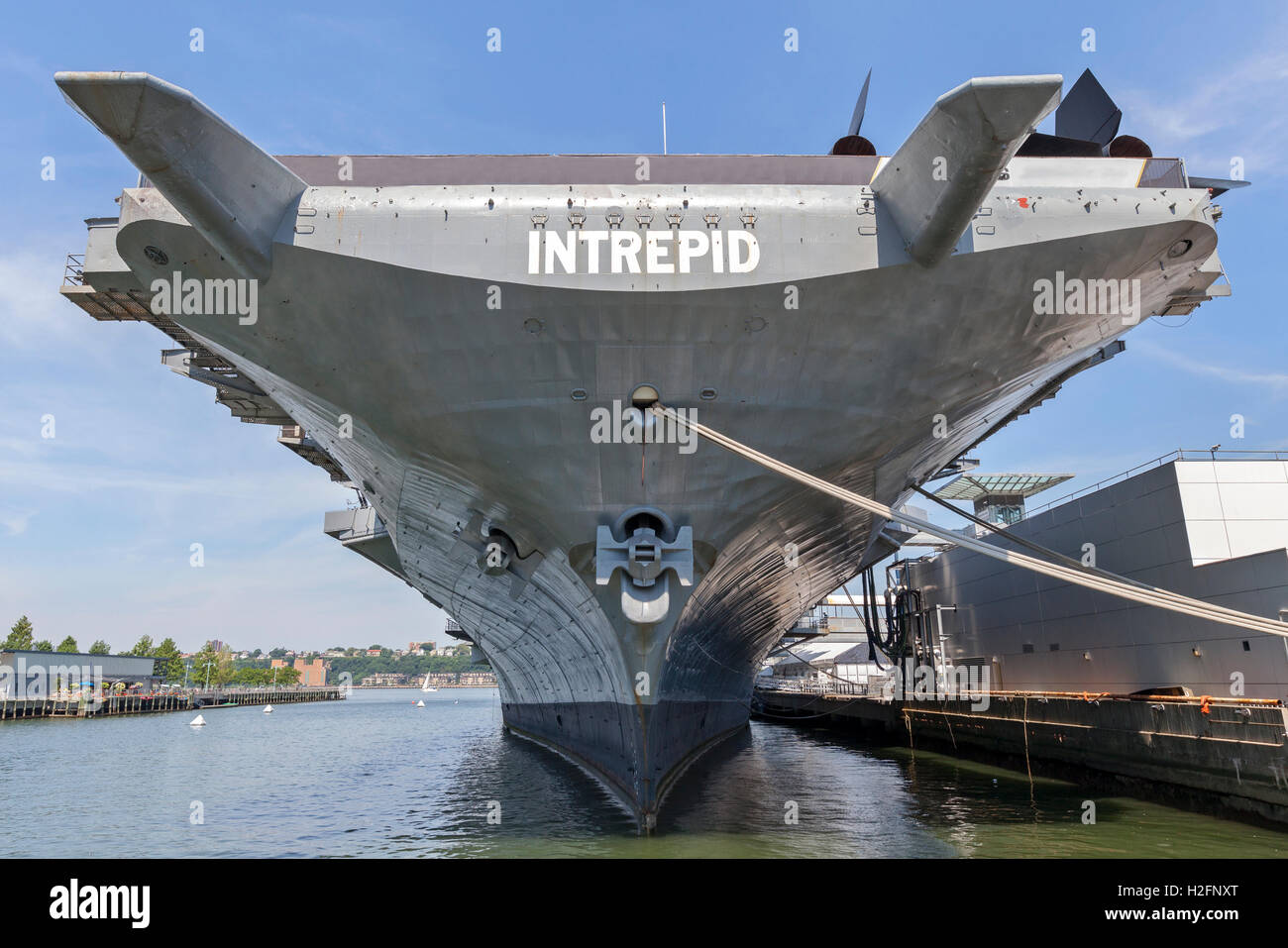 A view of the USS Intrepid Sea Air and Space Museum Stock Photo - Alamy