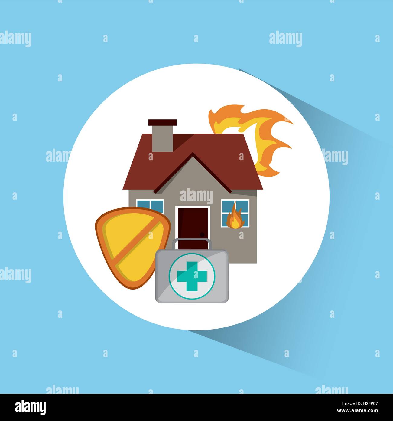 insurance services related icons image Stock Vector Image & Art - Alamy
