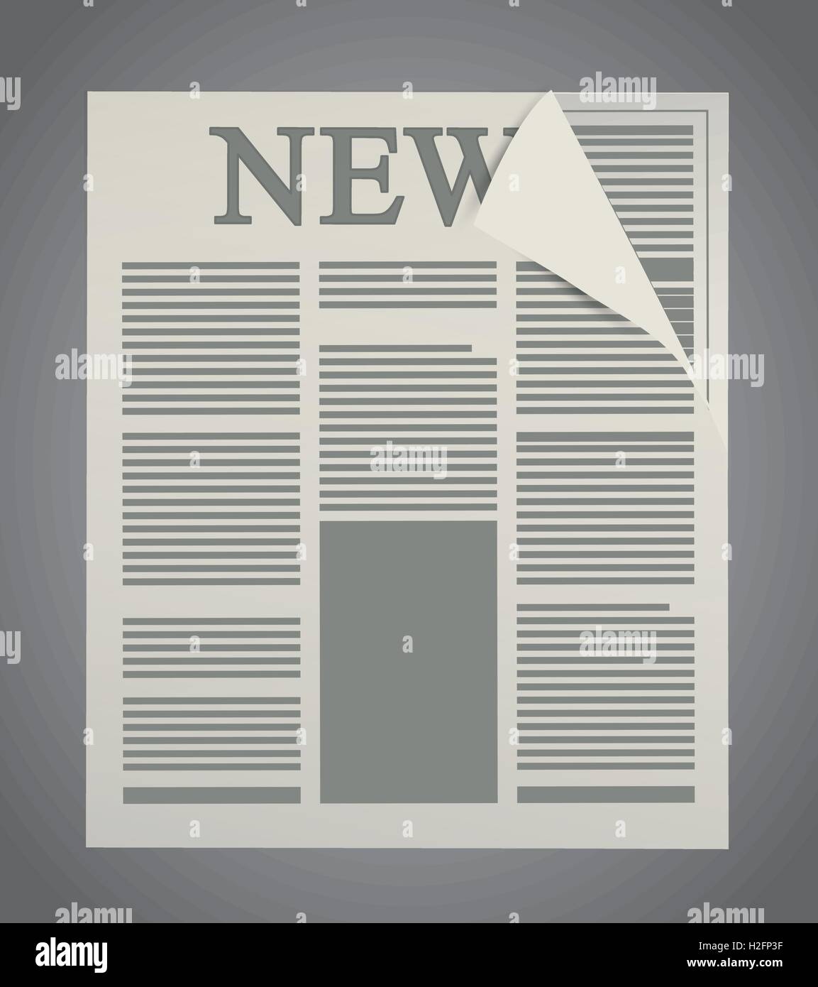 Isolated newspaper article design Stock Vector Image & Art - Alamy