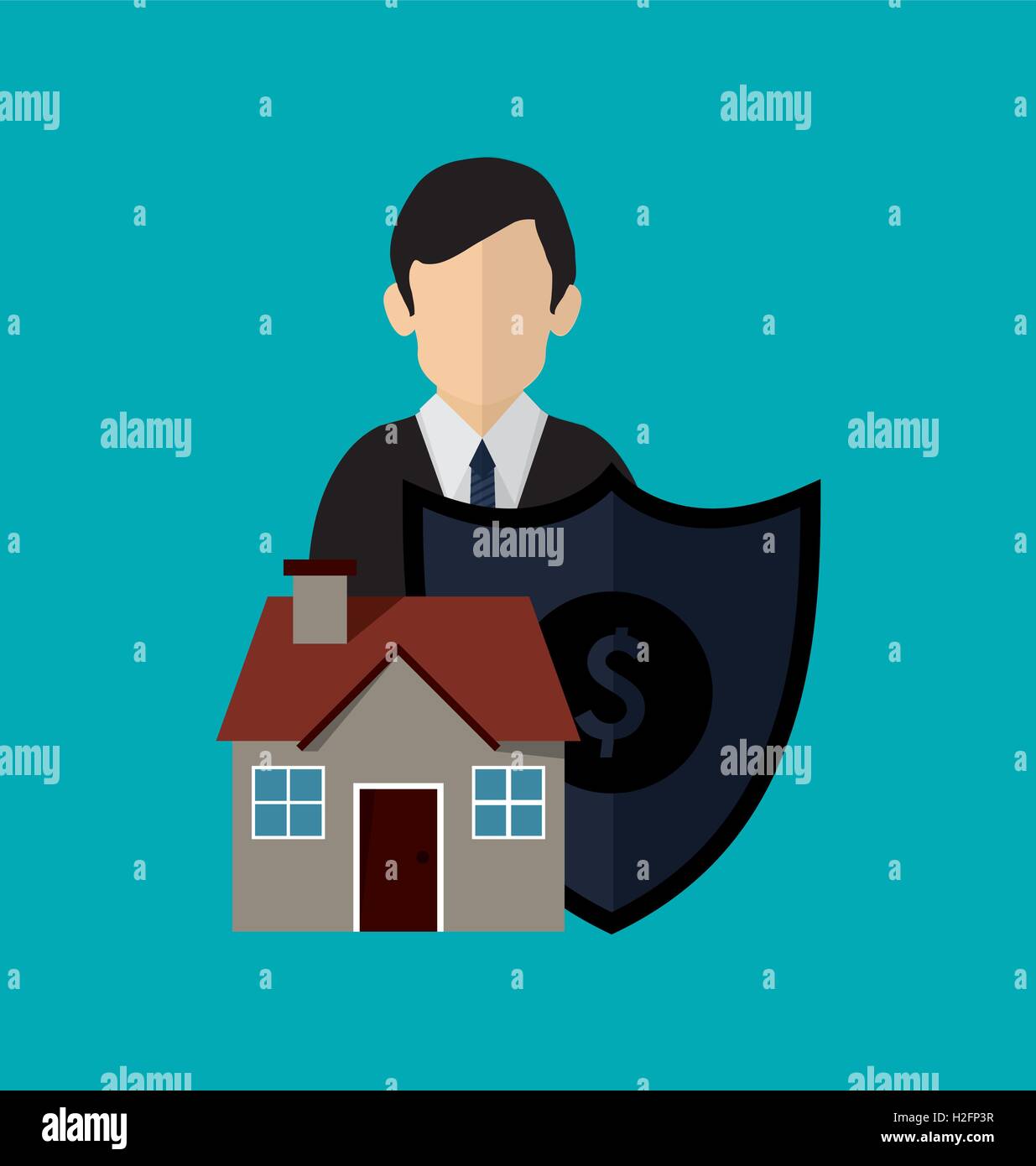 insurance services related icons image Stock Vector Image & Art - Alamy