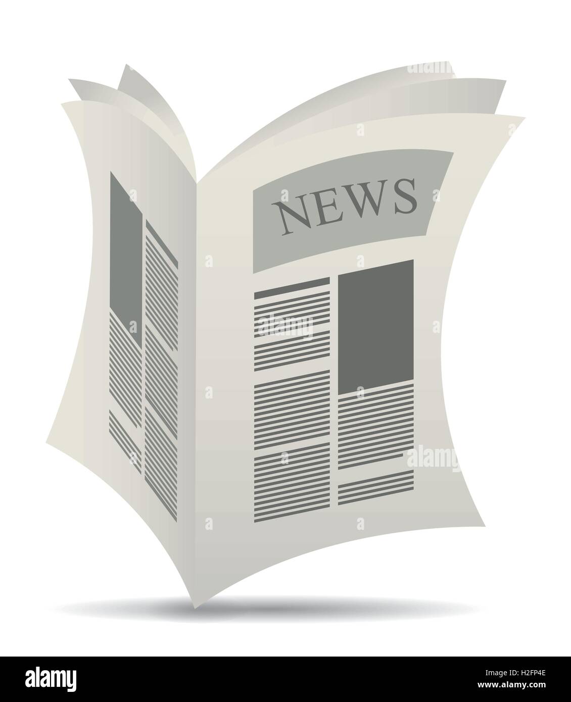 Isolated newspaper article design Stock Vector Image & Art - Alamy