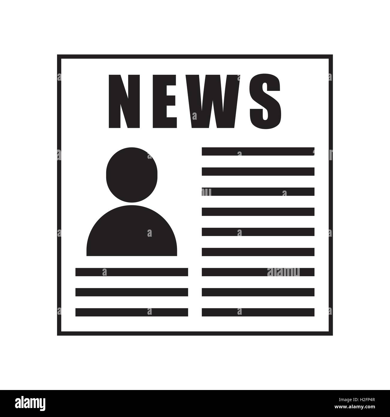 Isolated newspaper article design Stock Vector Image & Art - Alamy