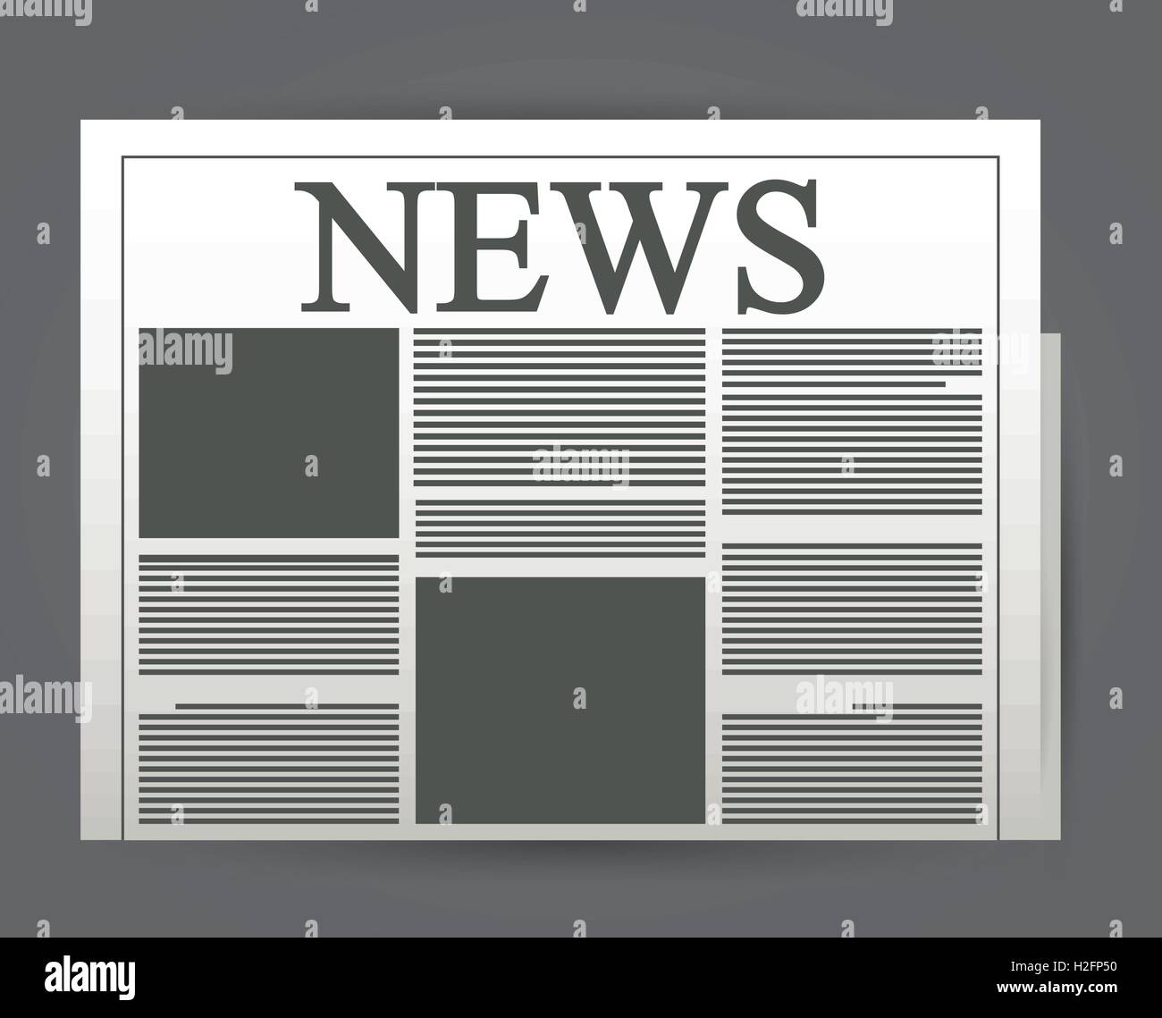 Isolated newspaper article design Stock Vector Image & Art - Alamy