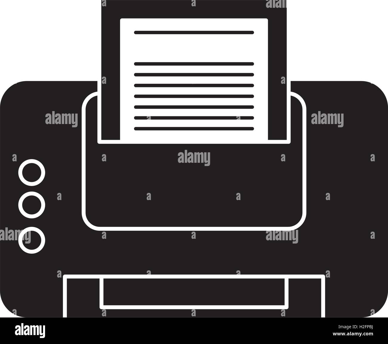 Isolated printer with paper design Stock Vector Image & Art - Alamy