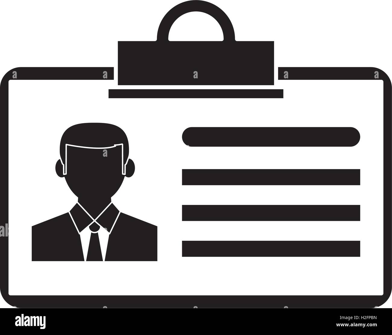 Isolated id card with photo design Stock Vector Image & Art - Alamy