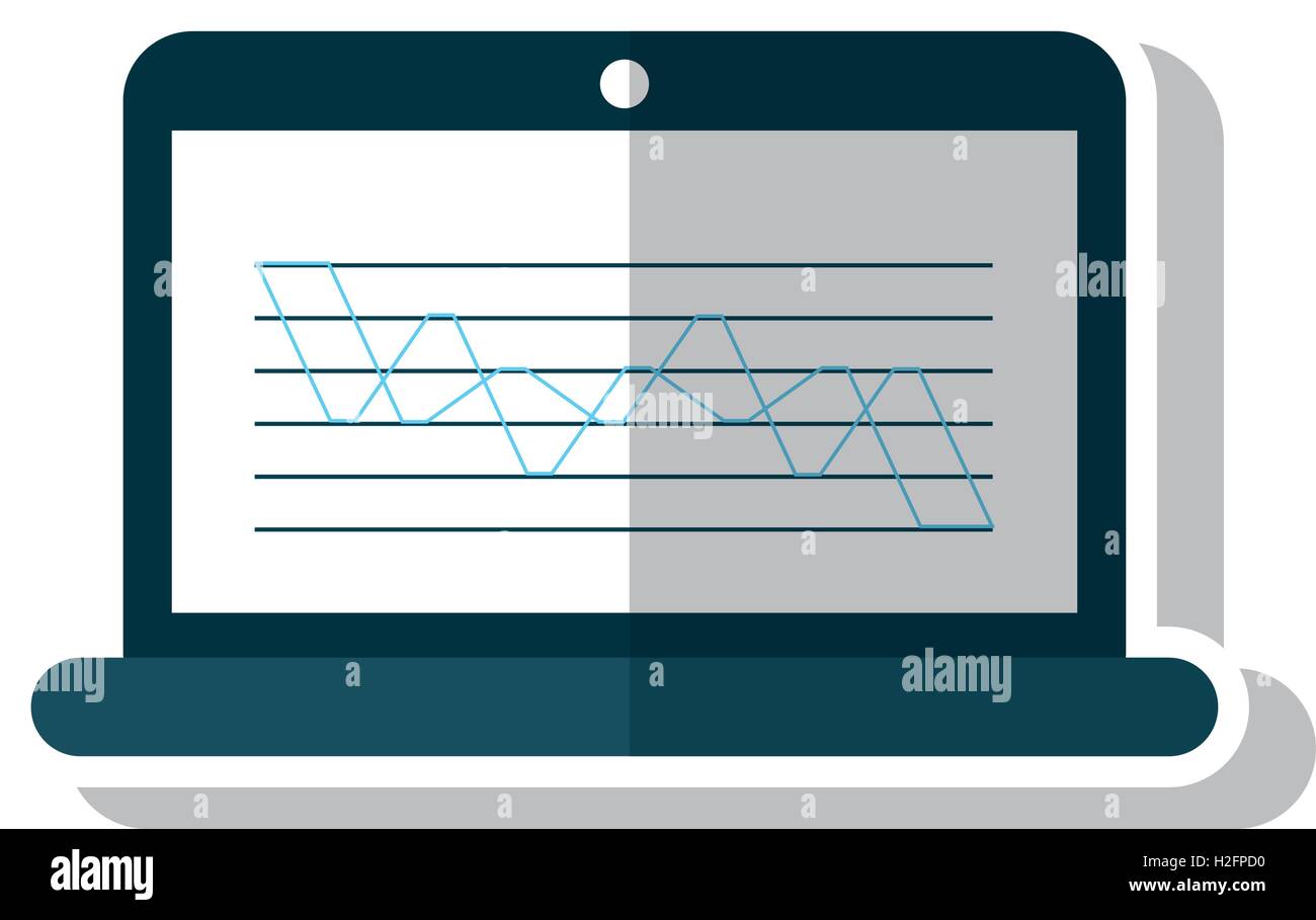 Isolated laptop with infographic design Stock Vector Image & Art - Alamy