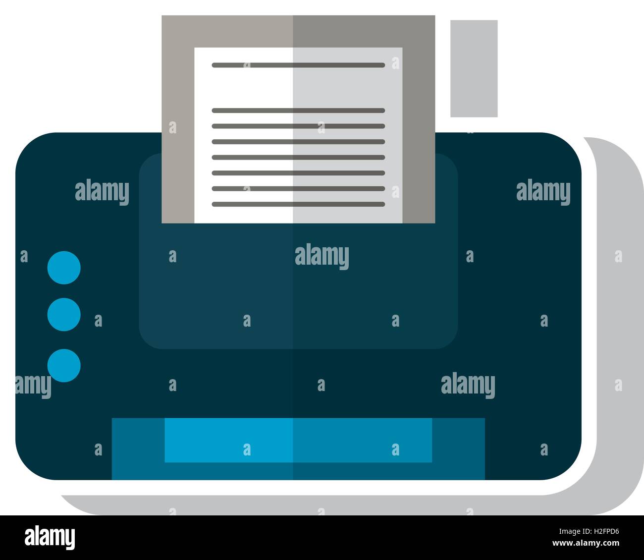 Isolated printer with paper design Stock Vector Image & Art - Alamy